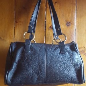 Chaps | Bags | Chaps Black Leather Purse | Poshmark